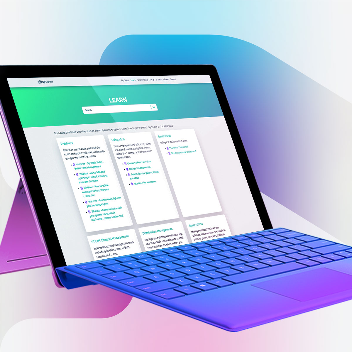 Accommodation software features of elina pms